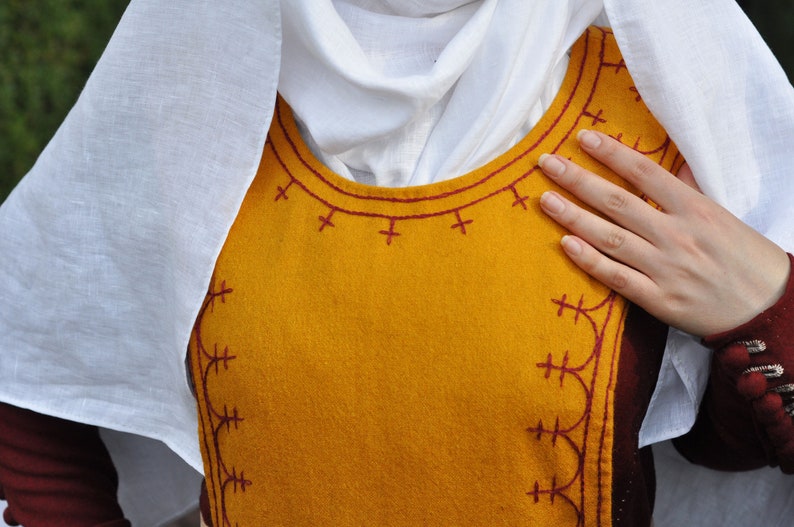 14th Century Dress Medieval Kirtle Medieval Overdress - Etsy