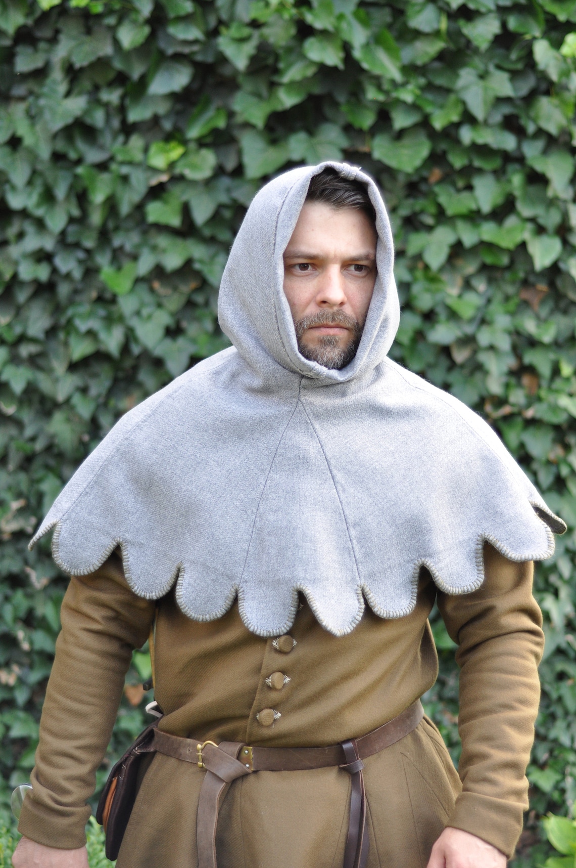 Medieval woolen chaperone 13th 15th century chaperon hood | Etsy