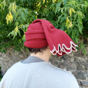 Medieval Chaperon, Medieval Woolen Chaperone, Medieval Hood, Medieval ...