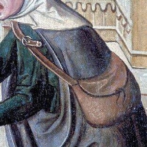 Medieval Linen Bag, Pilgrim's Shoulder Bag, Crossbody Bag, Historical ...