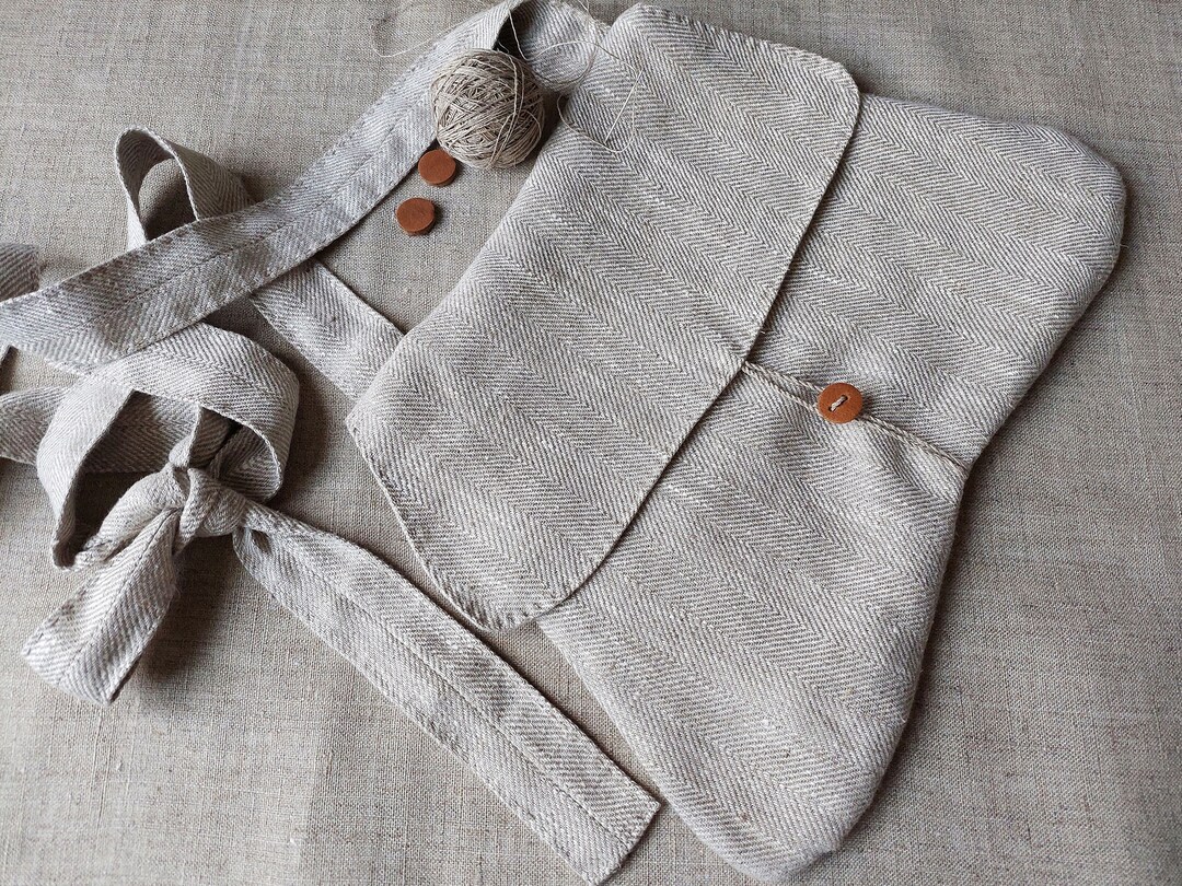 Medieval Linen Bag, Pilgrim's Shoulder Bag, Bag for Reenactors, 13th ...