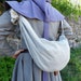 Medieval Backpack, Historical Linen Backpack, Medieval Sausage Bag ...