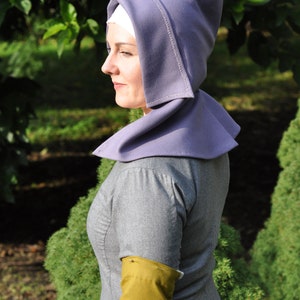 Medieval Hood, Medieval Chaperon, Chaperon Hat, Medieval Open Hood ...