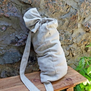 Medieval Linen Snapsack, Historical Backpack, 15th Century Style Bag ...