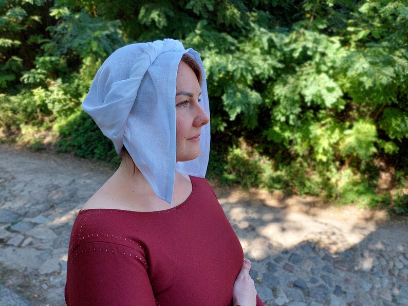 Medieval Ladies Coif Medieval Linen Cap 15th Century Coif - Etsy