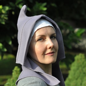 Medieval Hood, Medieval Chaperon, Chaperon Hat, Medieval Open Hood ...