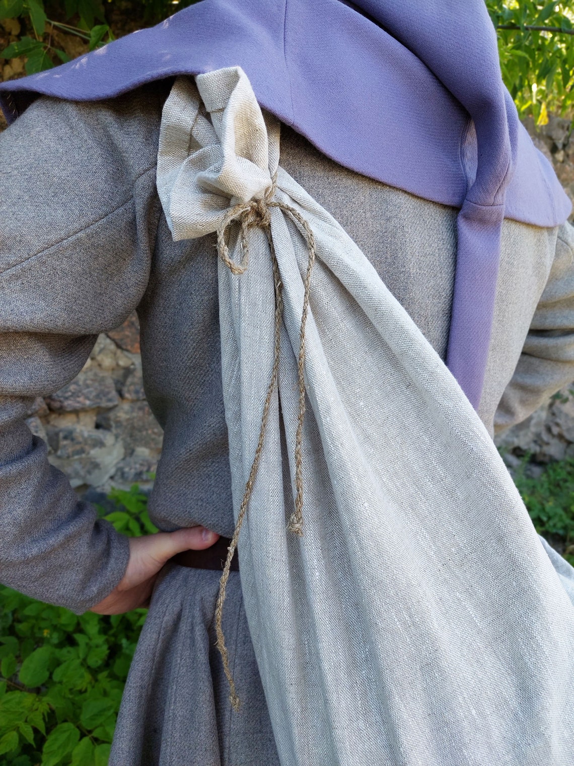 Medieval Backpack Historical Linen Backpack Medieval Sausage - Etsy