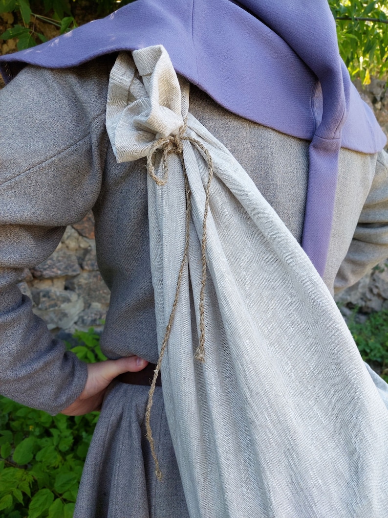 Medieval Backpack Historical Linen Backpack Medieval Sausage - Etsy
