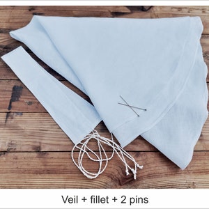 Medieval Veil Medieval Wimple Medieval Circular Veil Linen - Etsy