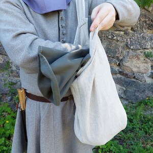 Medieval Linen Snapsack, Historical Backpack, 15th Century Style Bag ...