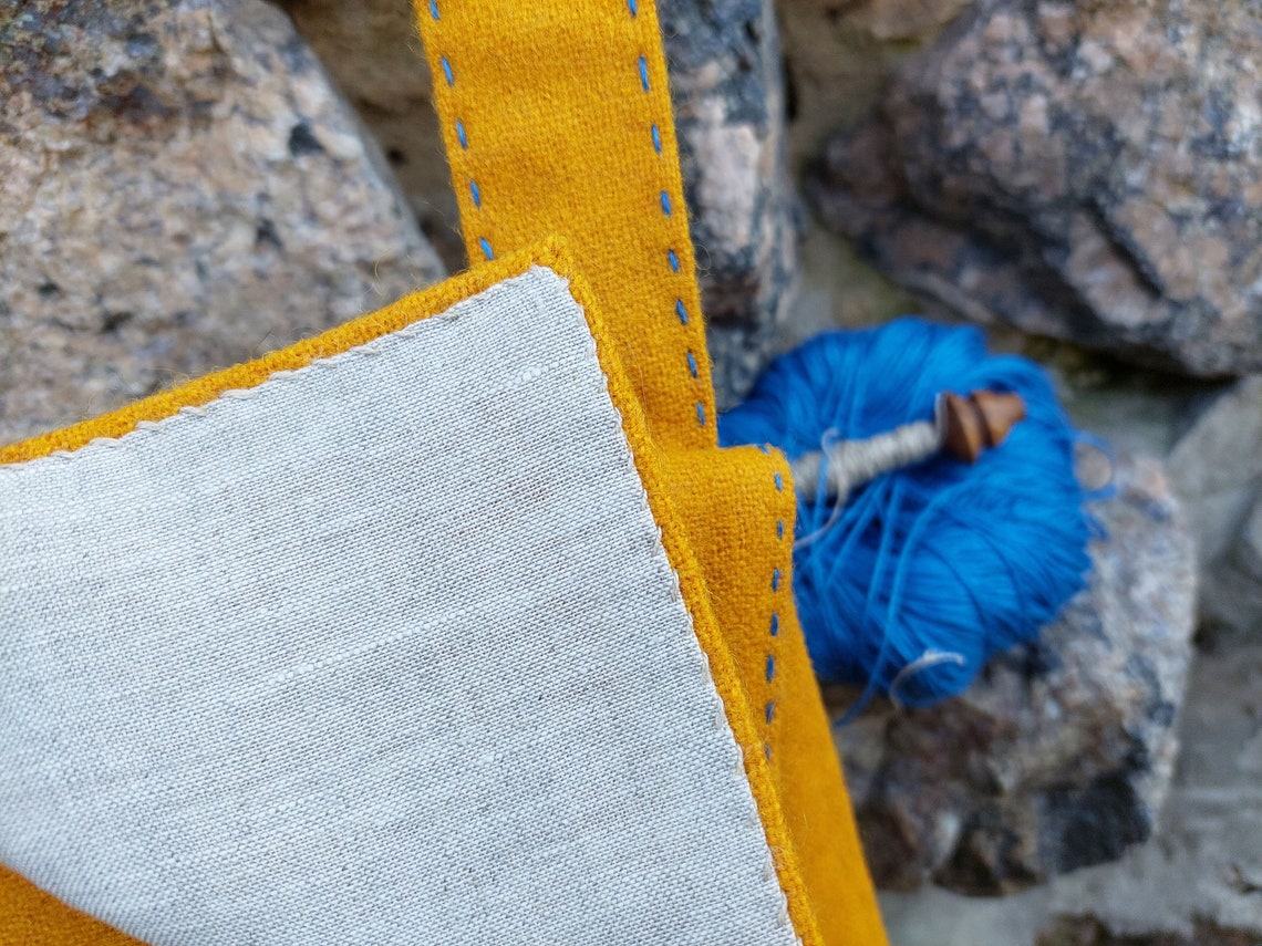 Medieval Bag Medieval Pilgrim Bag Stand With Ukraine Blue - Etsy