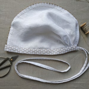 Women's Linen St. Birgittas Cap or Coif for 13th - 15th Century ...