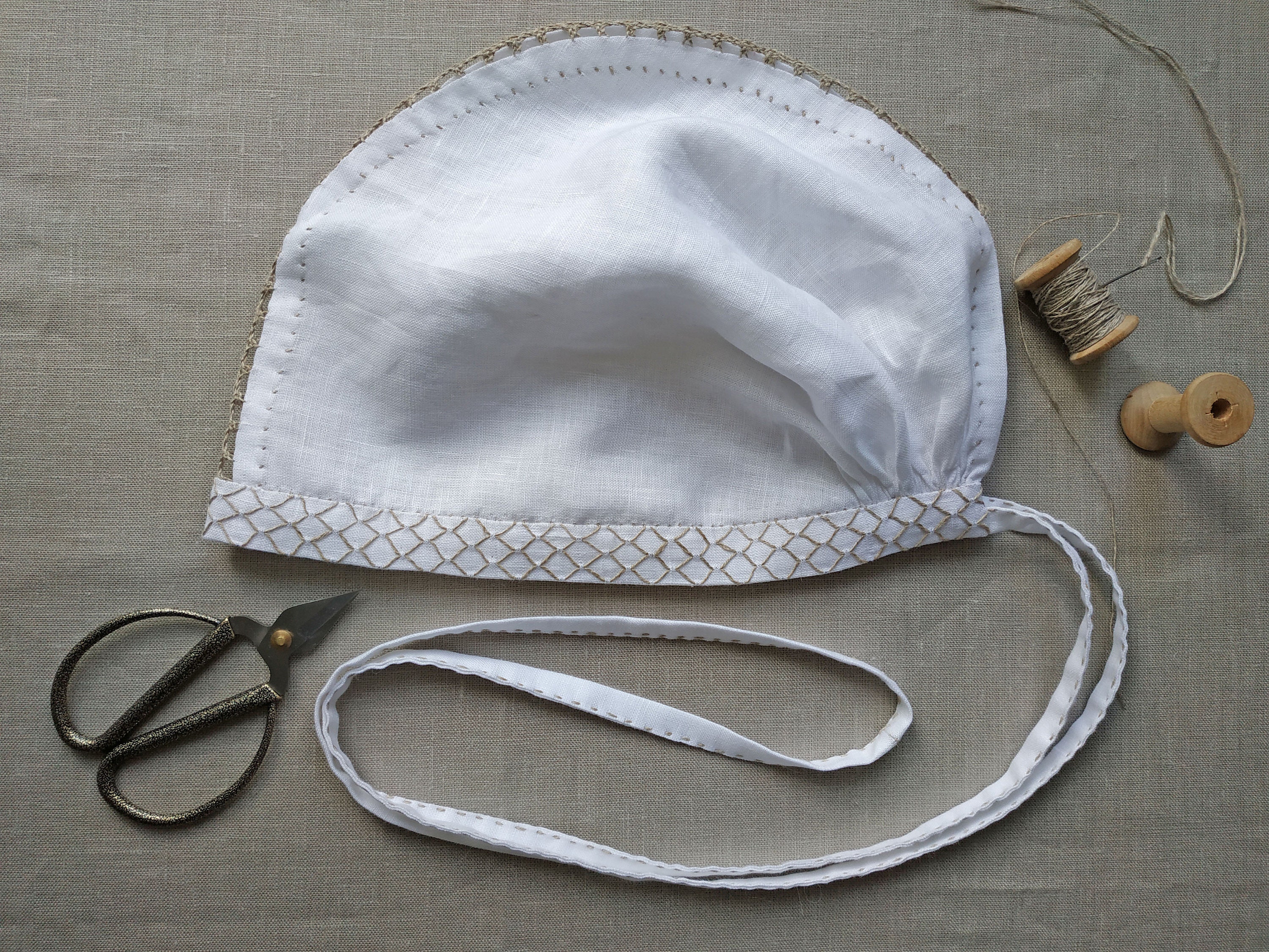 Women's Linen St. Birgittas Cap or Coif for 13th 15th - Etsy Norway