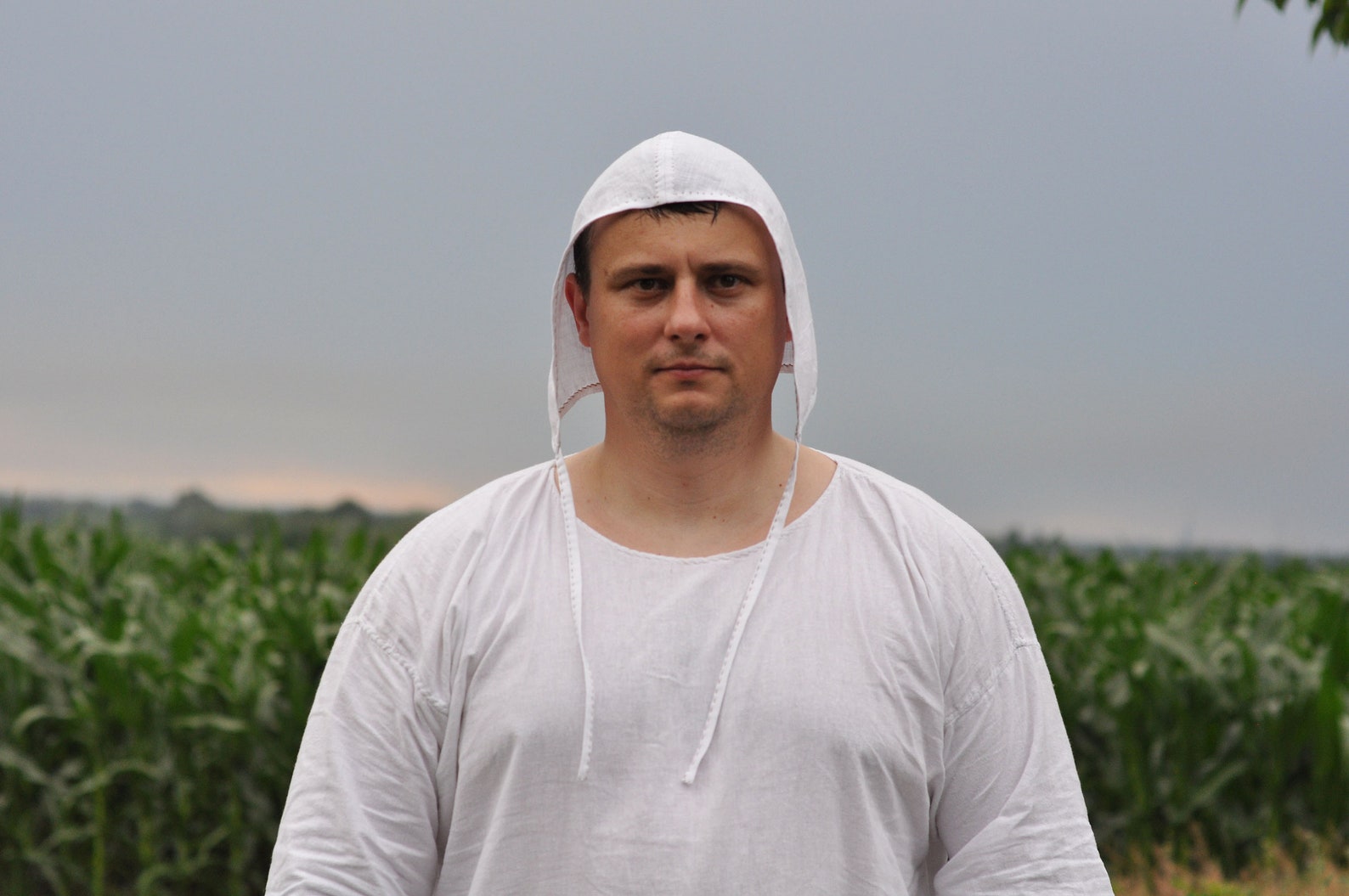 Medieval Linen Coif, 13th-15th Century Medieval Coif, Reenactment Cap ...