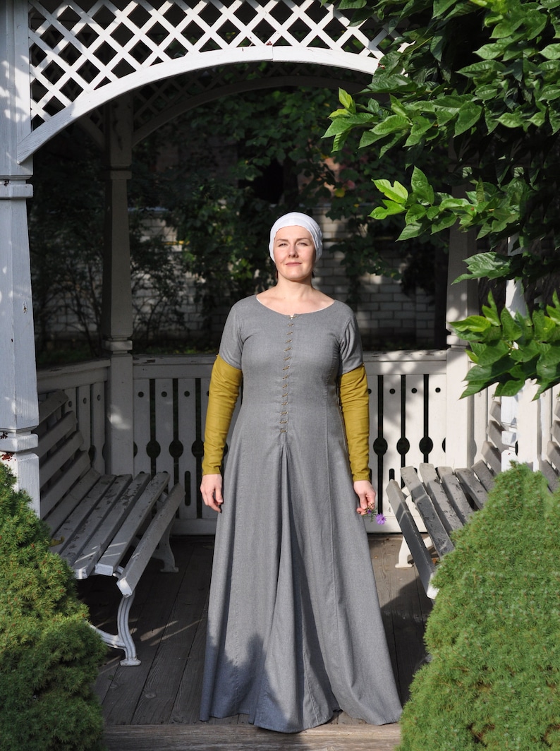 Medieval Kirtle Medieval Dress Frontlaced Kirtle 15th - Etsy