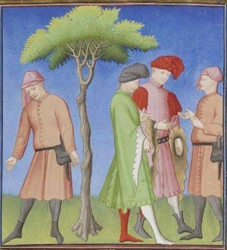 Medieval Chaperon Medieval Woolen Chaperone Medieval Hood - Etsy