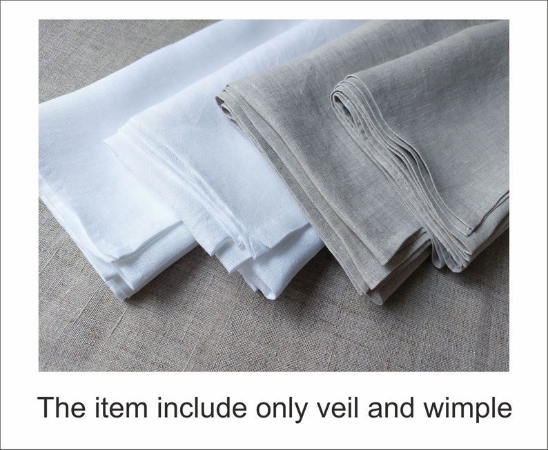 Medieval Linen Wimple and Veil 13th 15th Centure Wimple - Etsy