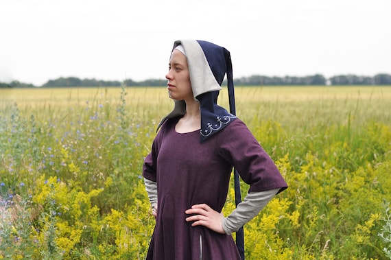 Medieval Hood Medieval Ladies Open Hood Middle Age - Etsy