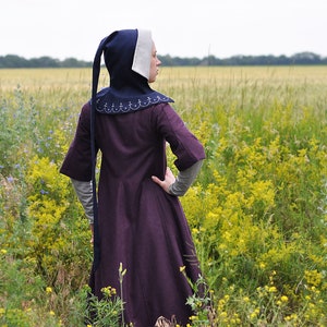 Medieval Hood, Medieval Ladies Open Hood, Middle Age Chaperone ...