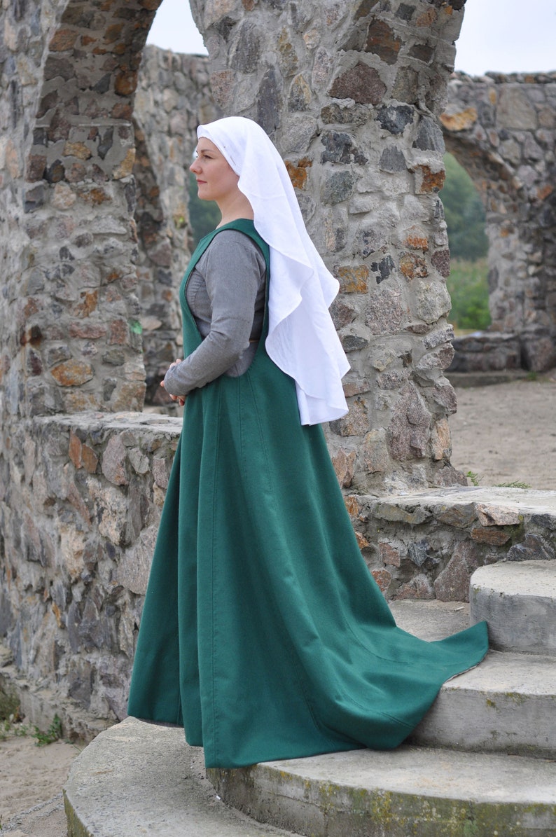 14th Century Dress Medieval Surcot Women's Wool Surcote - Etsy