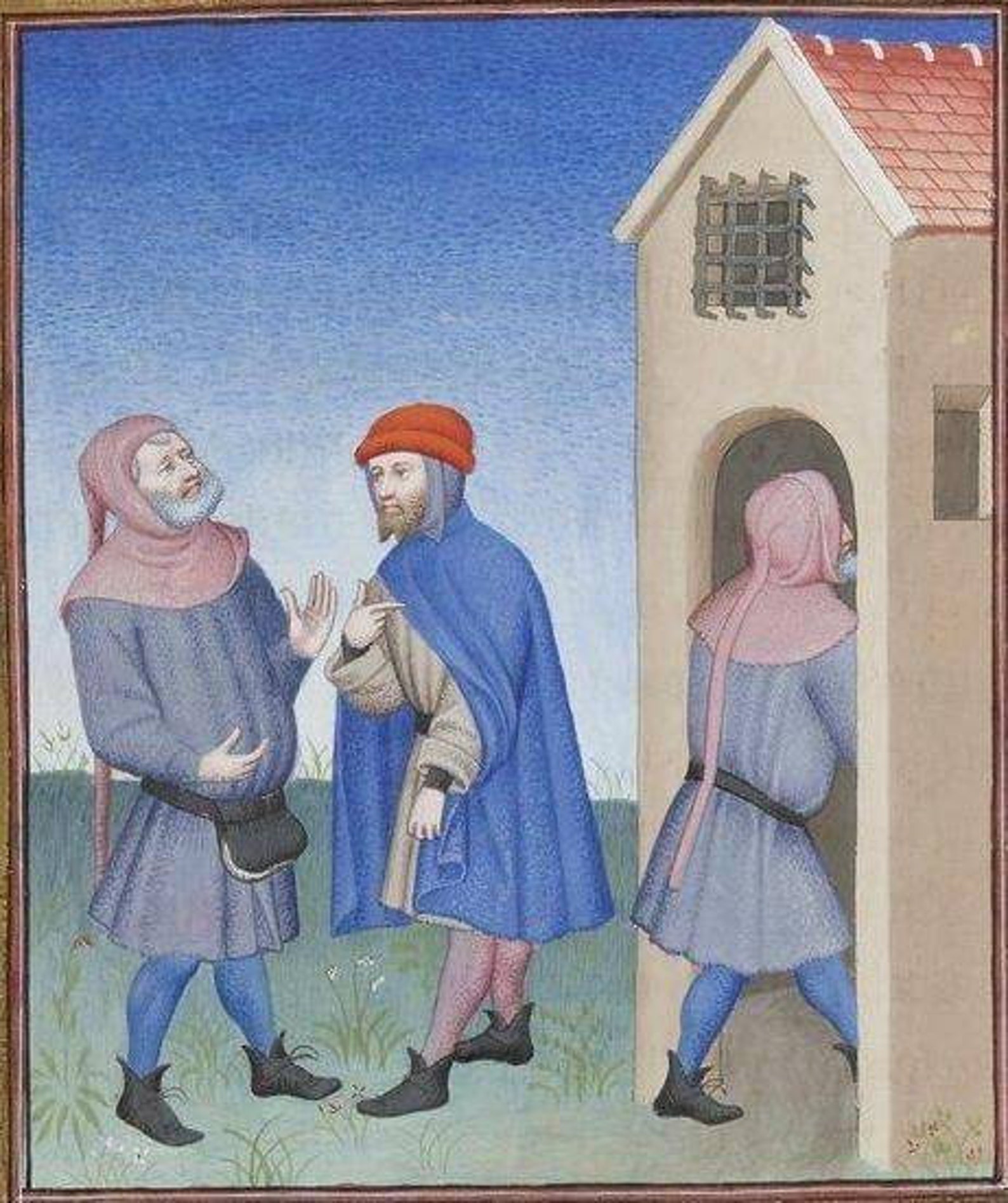 Medieval Chaperon Medieval Hood 14th Century Hat Medieval - Etsy