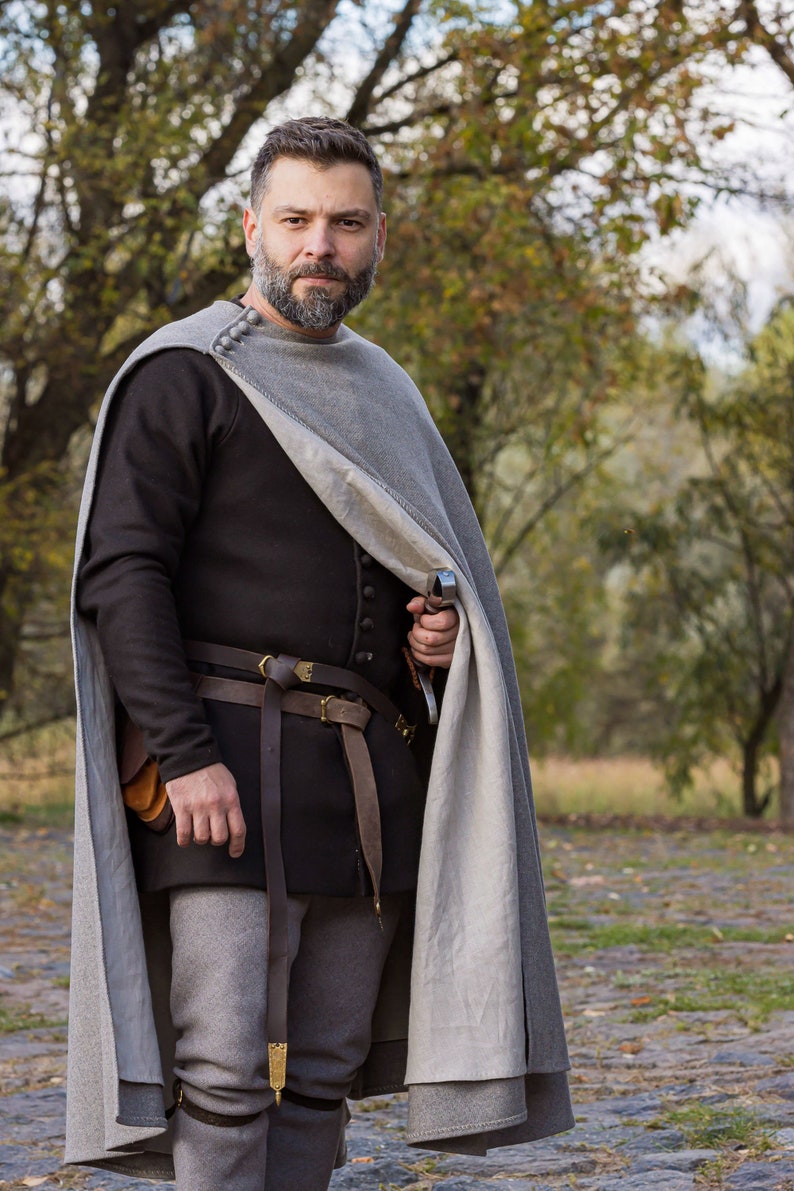 Medieval Cloak, Viking Cloak, Men's Woolen Cloak or Cape, 14th - 15th ...