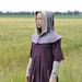 Medieval Chaperone, Medieval Womens Hood, Celtic Hood, Hood 13th - 15th ...