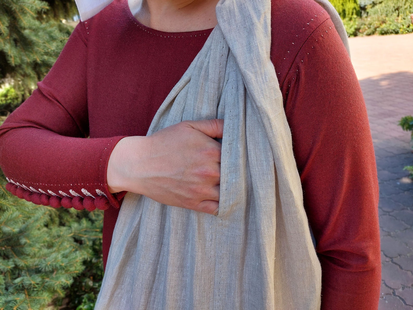 Medieval Shoulder Sack Medieval Linen Bag Historical Bag or - Etsy