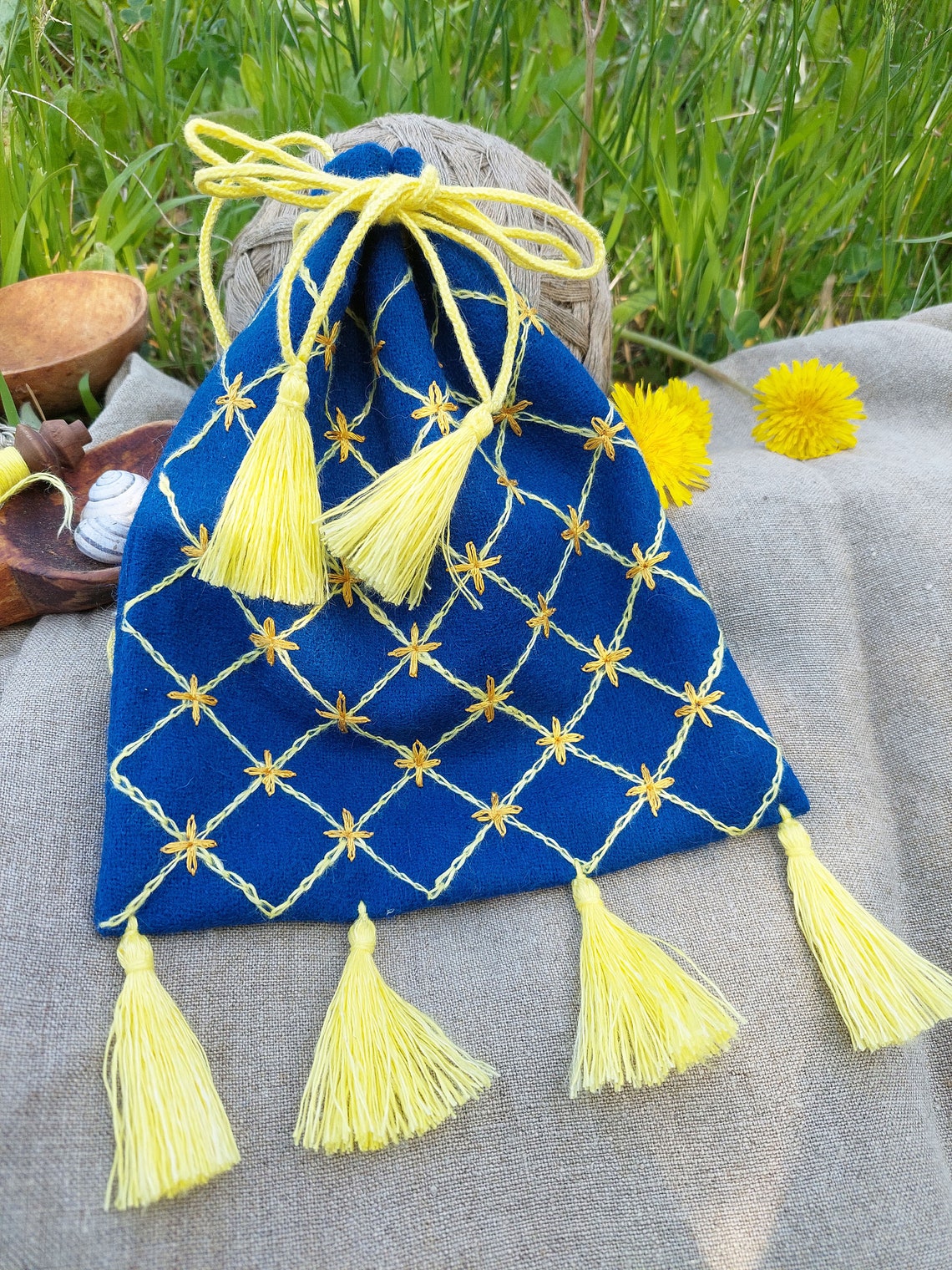 Medieval Purse Medieval Bag Medieval Pouch Medieval Tassle | Etsy