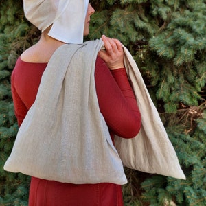 Medieval Shoulder Sack, Medieval Linen Bag, Historical Bag or Pouch ...