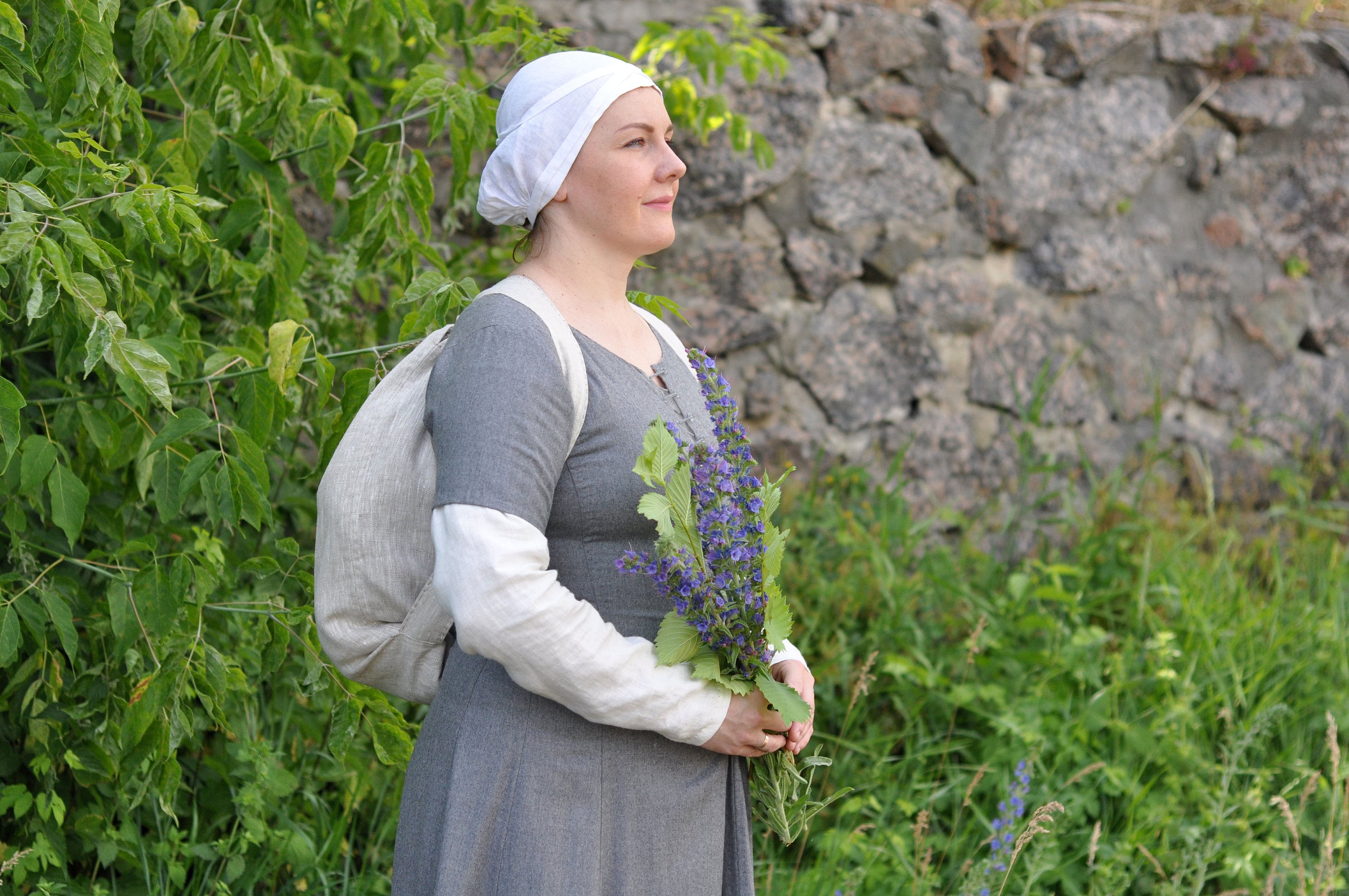 Linen Medieval Backpack: Historical Viking Haversack, Medieval Bag ...