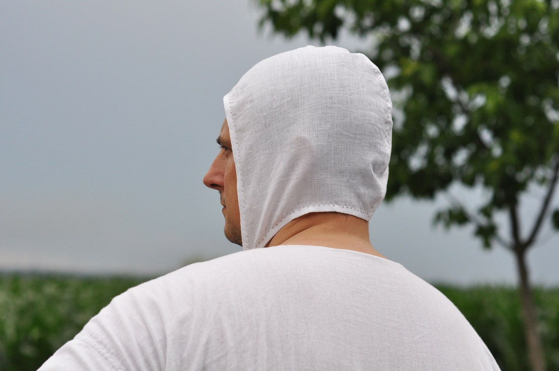 Medieval Linen Coif, 13th-15th Century Medieval Coif, Reenactment Cap ...