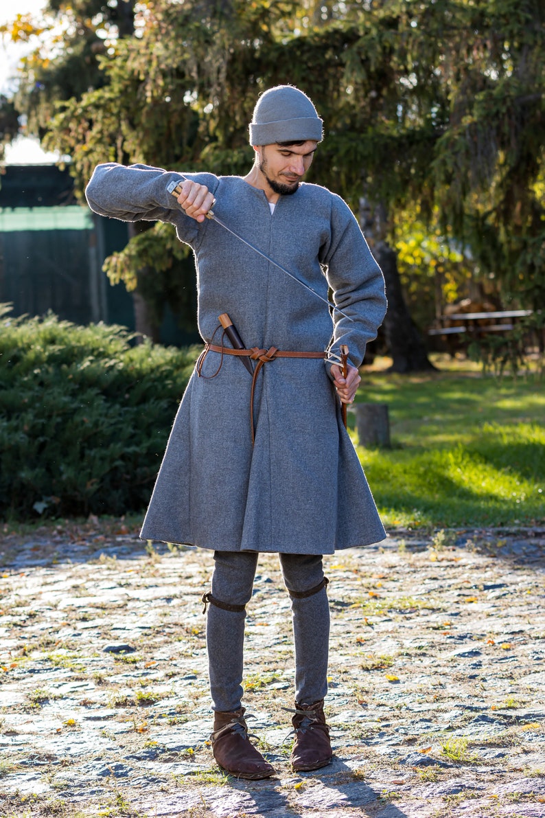 Medieval woolen tunic Under armour tunic Bocksten tunic | Etsy