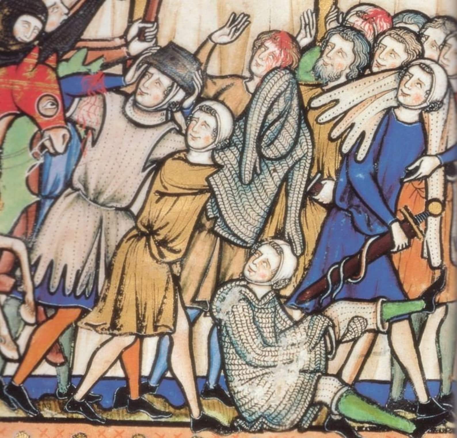 Medieval Linen Coif, 13th-15th Century Medieval Coif, Reenactment Cap ...