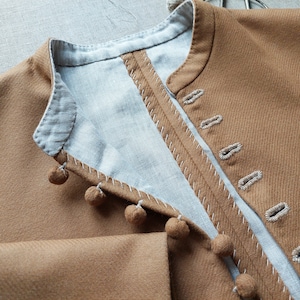 Medieval Woolen Cotehardie, Men's Cotehardie, Medieval Houppelande ...