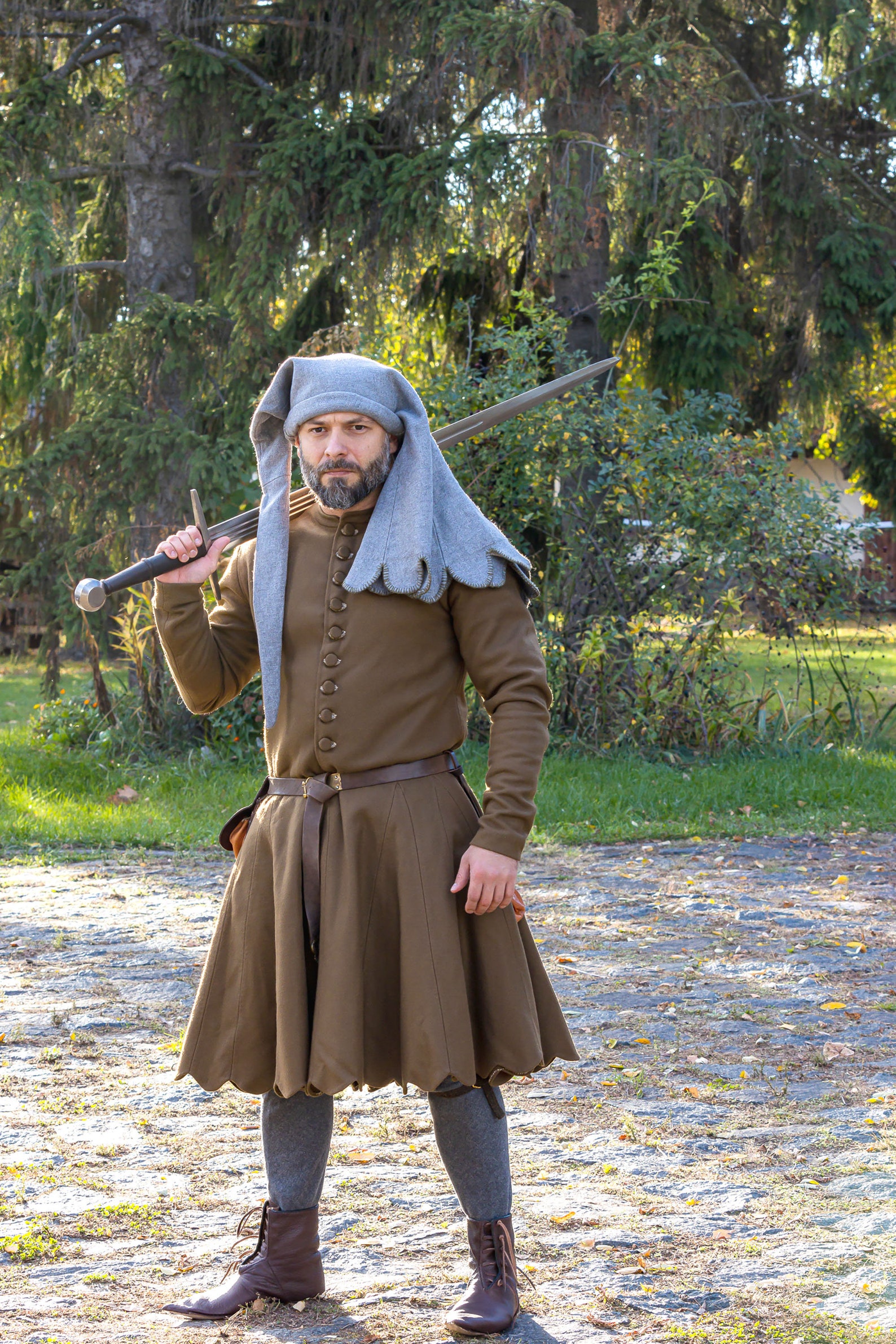 Medieval Woolen Cotehardie Men's Historical Coat - Etsy