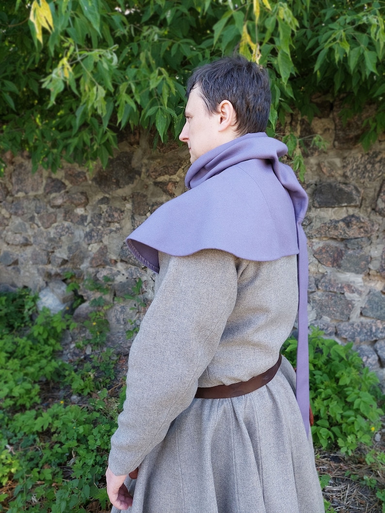 Medieval Chaperon Medieval Hood 14th Century Hat Medieval - Etsy