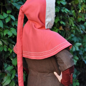 Medieval Hood, Medieval Chaperon, Liripipe Hood, Medieval Hat, Chaperon ...