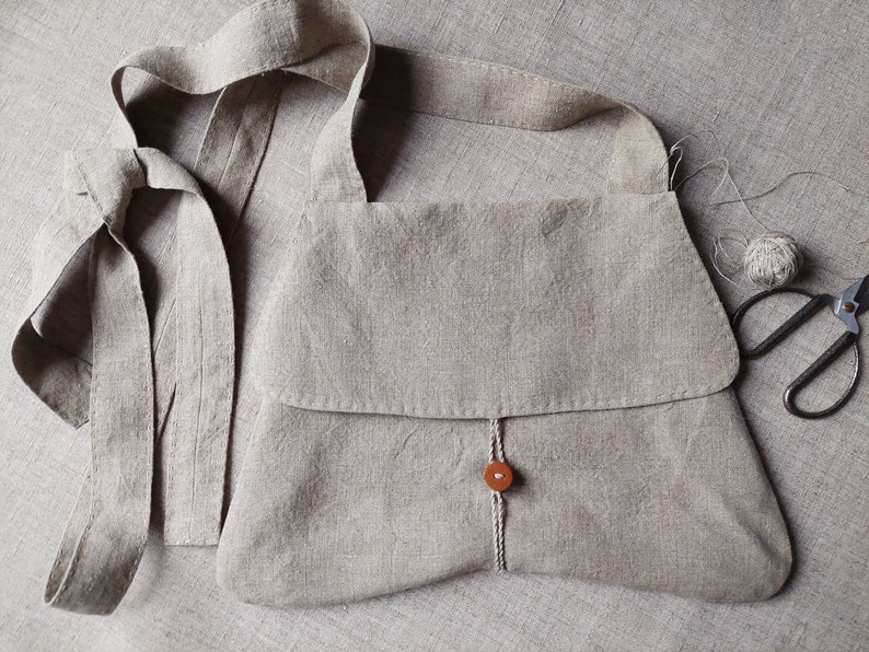 Medieval Linen Bag Pilgrim's Shoulder Bag Bag for - Etsy