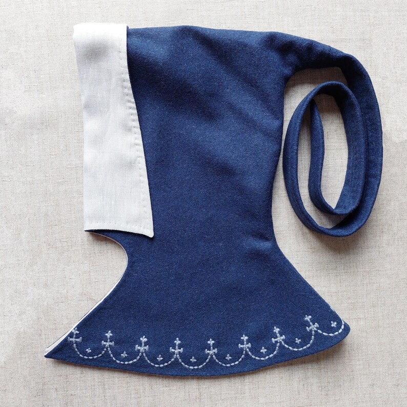 Medieval Hood, Medieval Ladies Open Hood, Middle Age Chaperone ...