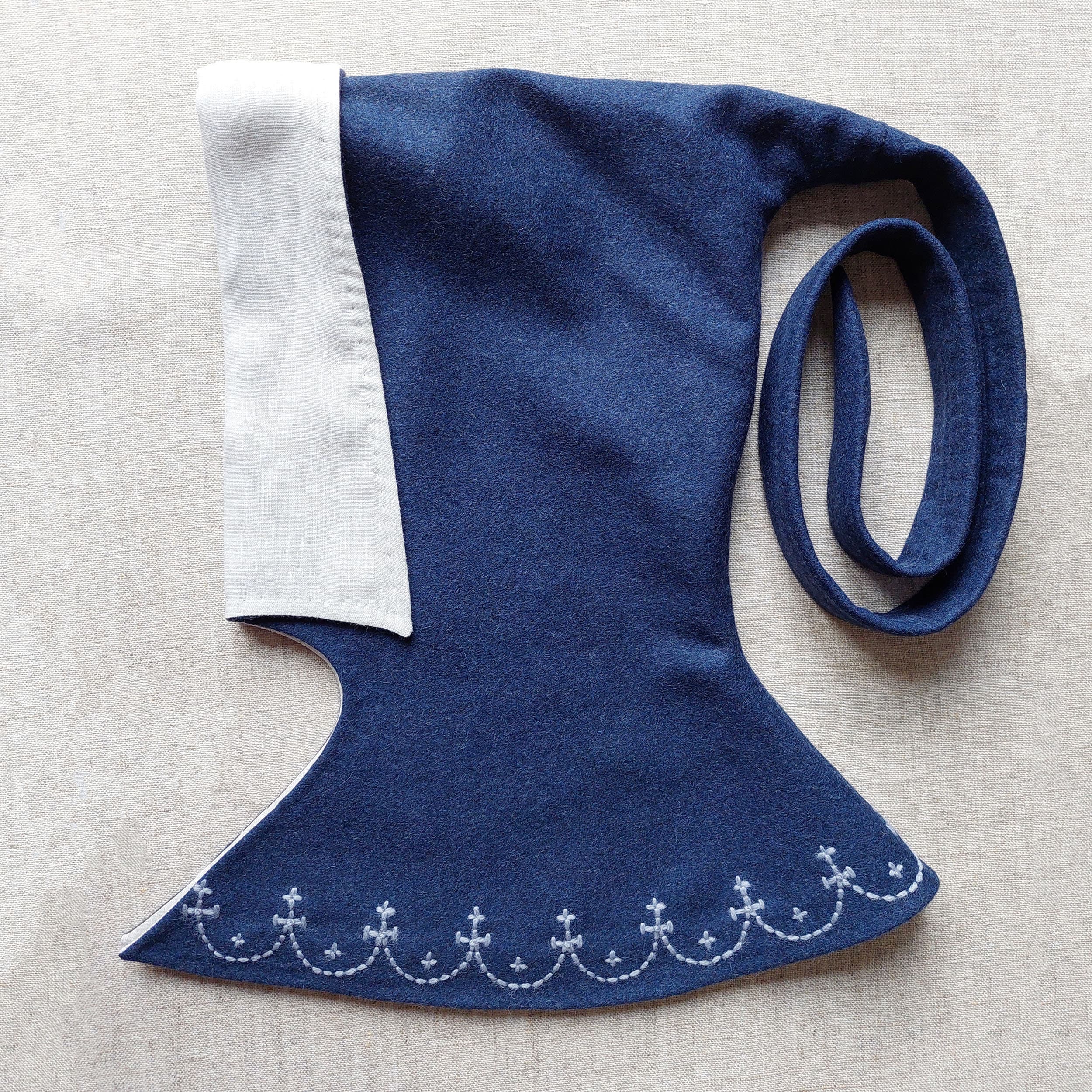 Medieval Hood, Medieval Ladies Open Hood, Middle Age Chaperone ...