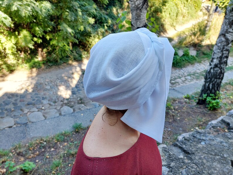 Medieval Linen Coif, Medieval Ladies Cap, Late 15th Century Cap ...