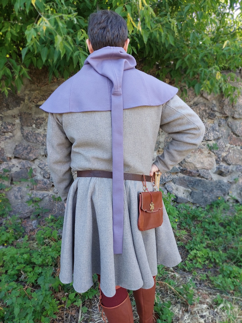 Medieval Chaperon Medieval Hood 14th Century Hat Medieval - Etsy