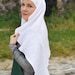 Medieval Veil, Medieval Wimple, Medieval Circular Veil, Linen Veil ...