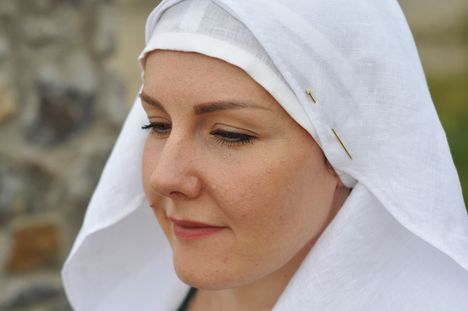 Medieval Veil Medieval Wimple Medieval Circular Veil Linen - Etsy