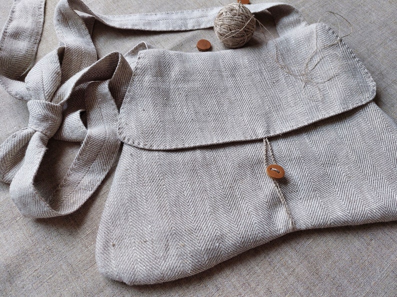 Medieval Linen Bag Pilgrim's Shoulder Bag Bag for - Etsy