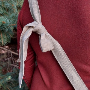 Medieval Linen Bag, Pilgrim's Shoulder Bag, Bag for Reenactors, 13th ...