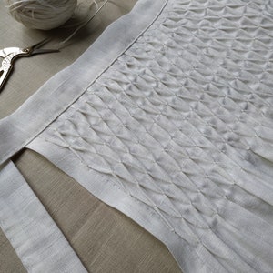 Medieval Smocked Apron, 13th - 15th Century Apron, Linen Apron ...