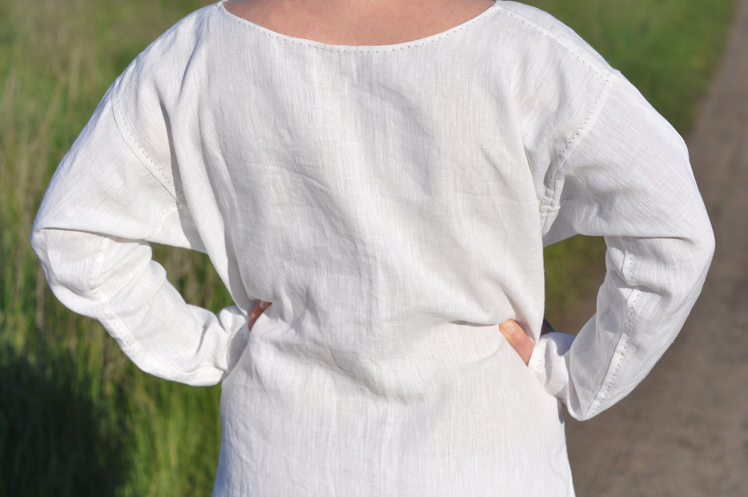 Women's linen shift or chemise for 13th 15th century | Etsy