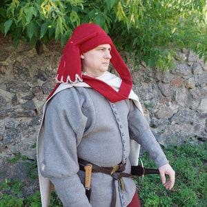 Medieval Chaperon, Medieval Woolen Chaperone, Medieval Hood, Medieval ...